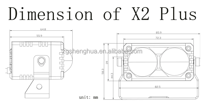 Senlo Blue Lens Led Fog Light X2 Plus 90w Dual Color Blue Lens Led ...