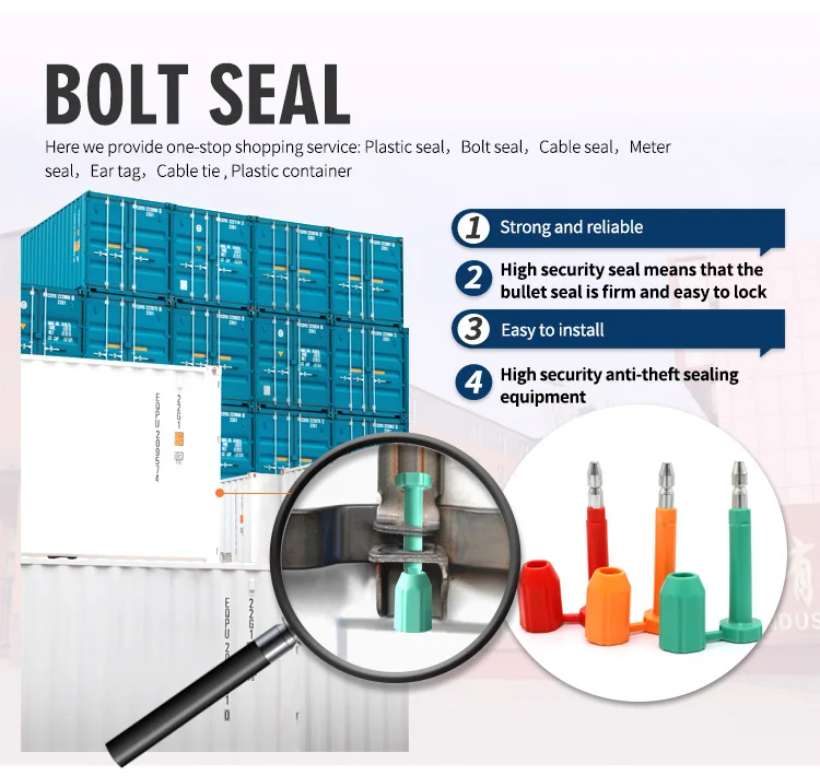 Jcbs602 Disposable Bolt Seal Container Seal For Container Cargo Railway ...