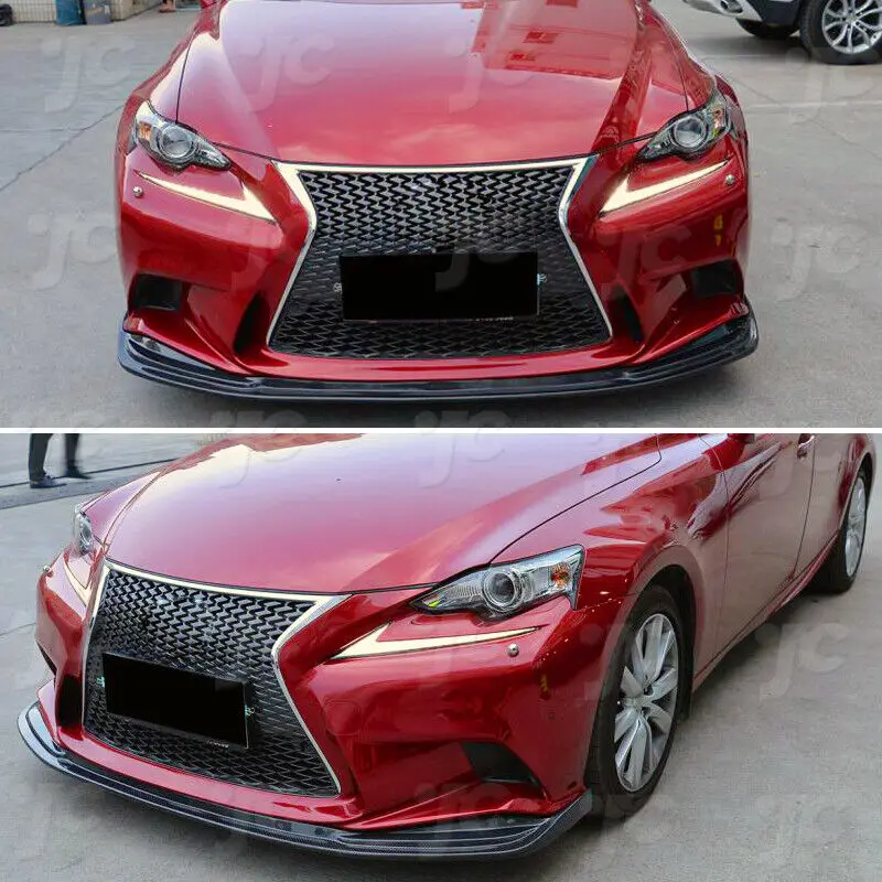 Carbon Fiber Front Bumper Lip Spoiler Splitter for LEXUS IS F Sport ...