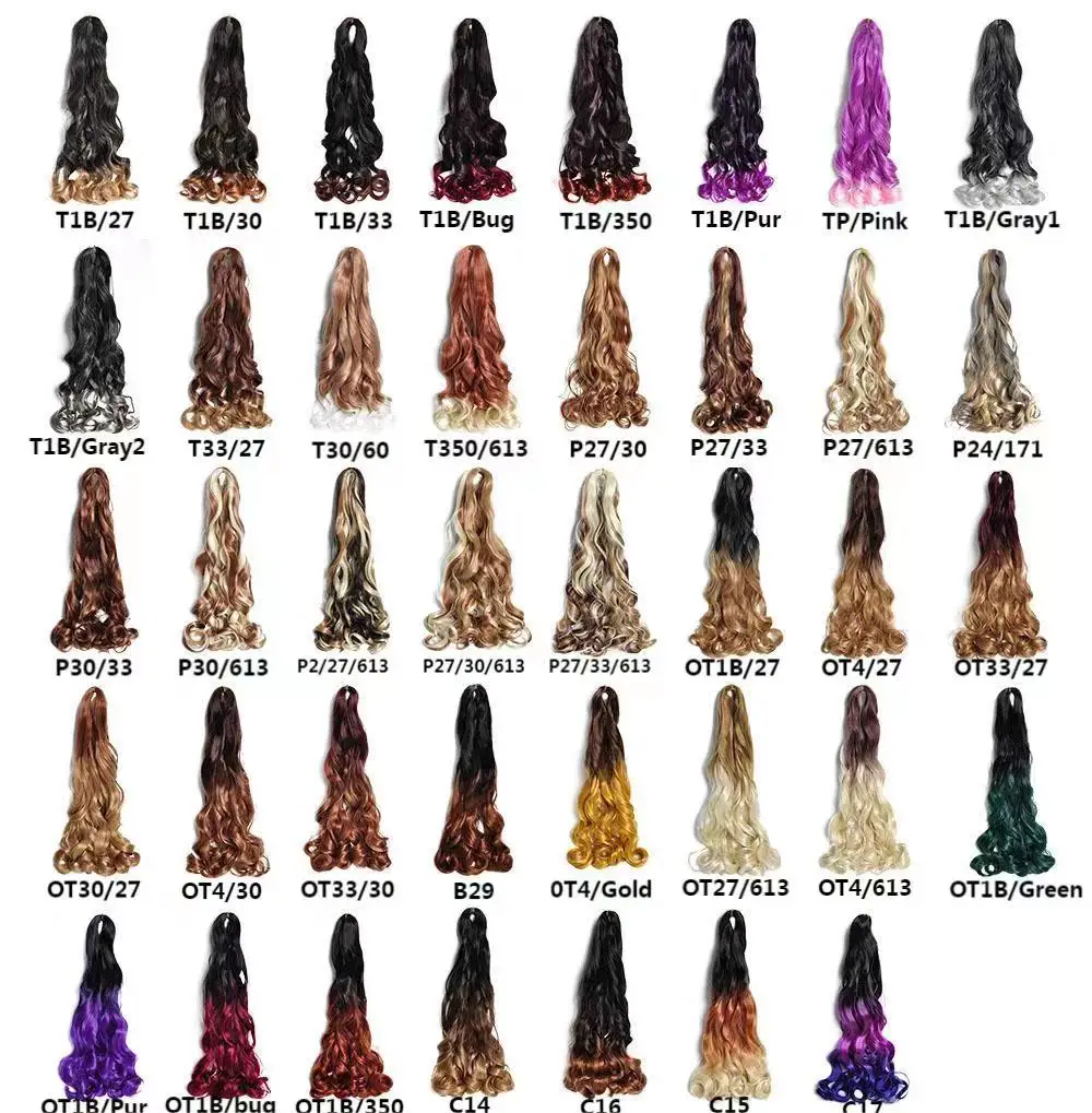 French Curl Braiding Hair Attachment Mesh - No Tangle