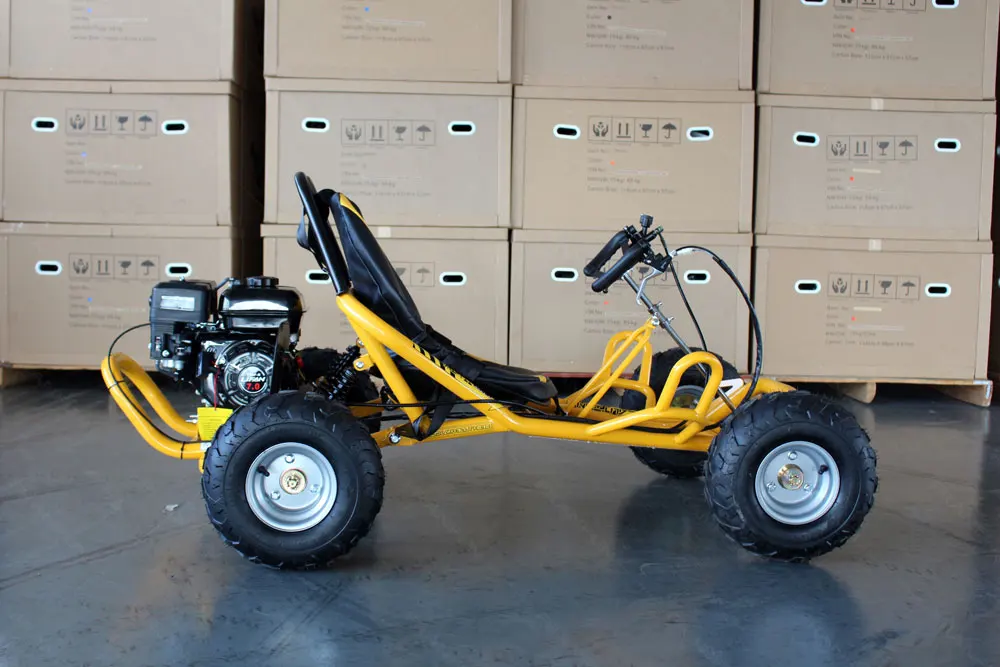 25KM/H Safety Speed Buggy - 105CC Gasoline Karting for All Ages, 4 ...