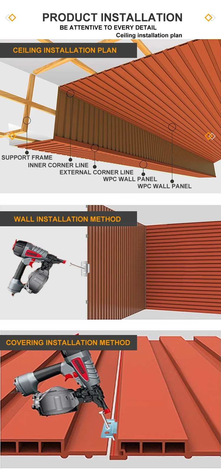 Wholesale Indoor Fluted Seamless Wave Slat Pvc Cladding Texture Slat ...