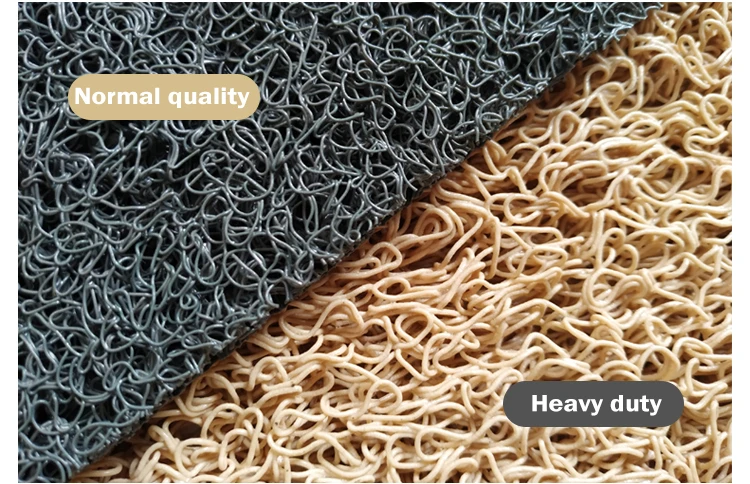 Anti Slip PVC Coil Door Noodle Vinyl Loop Mat Roll for Floor Outdoor