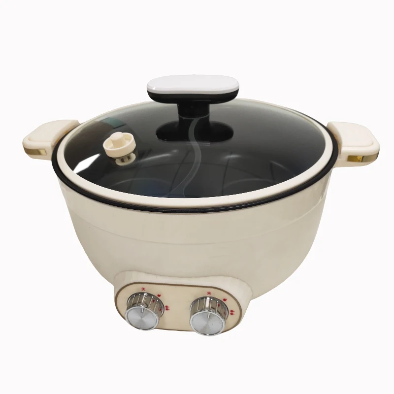 Wholesale Cheap 2 In 1 Divided Square Electric Hot Pot Multifunction ...