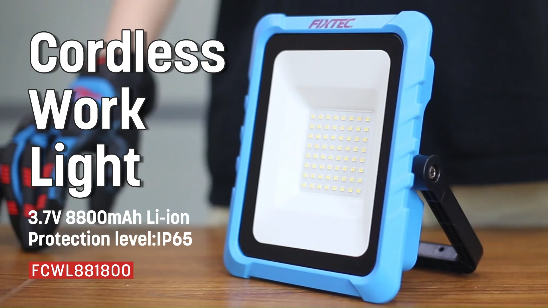 Fixtec 3.7v Low And High Light Modes Commercial Led Work Light Ip65 ...