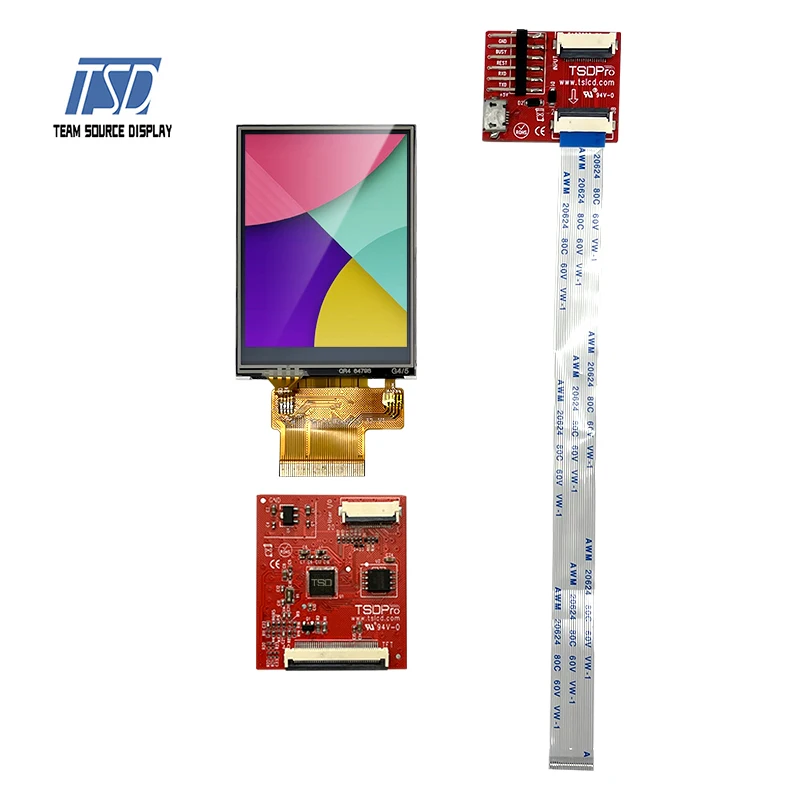 2.4'' 2.4 Inch 240x320 Resolution Uart Interface 6h Tn Tft Lcd Touch ...