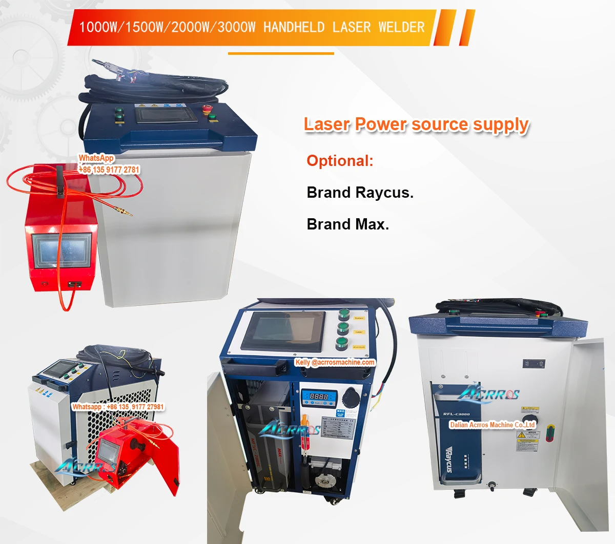 Mini Portable 4-in-1 Laser Welding Machine MAX 2000w Fiber Laser for ...