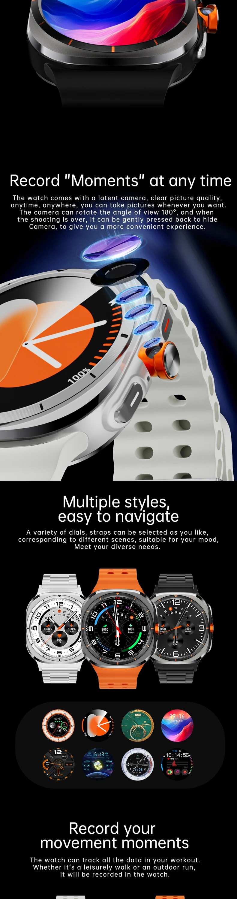 BW Ultra 4G Smart Watch - 1.508" AMOLED Display, 3+32GB Memory, WiFi ...