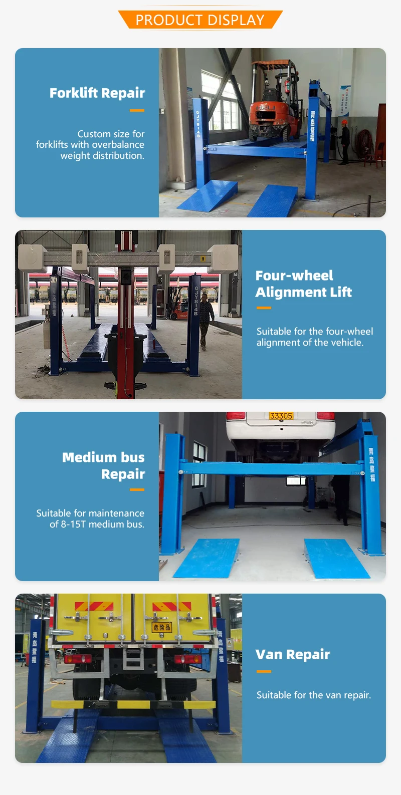 4 Post Car Elevator Hydraulic Park Lift For Sale - Buy Car 4 Post Lift ...