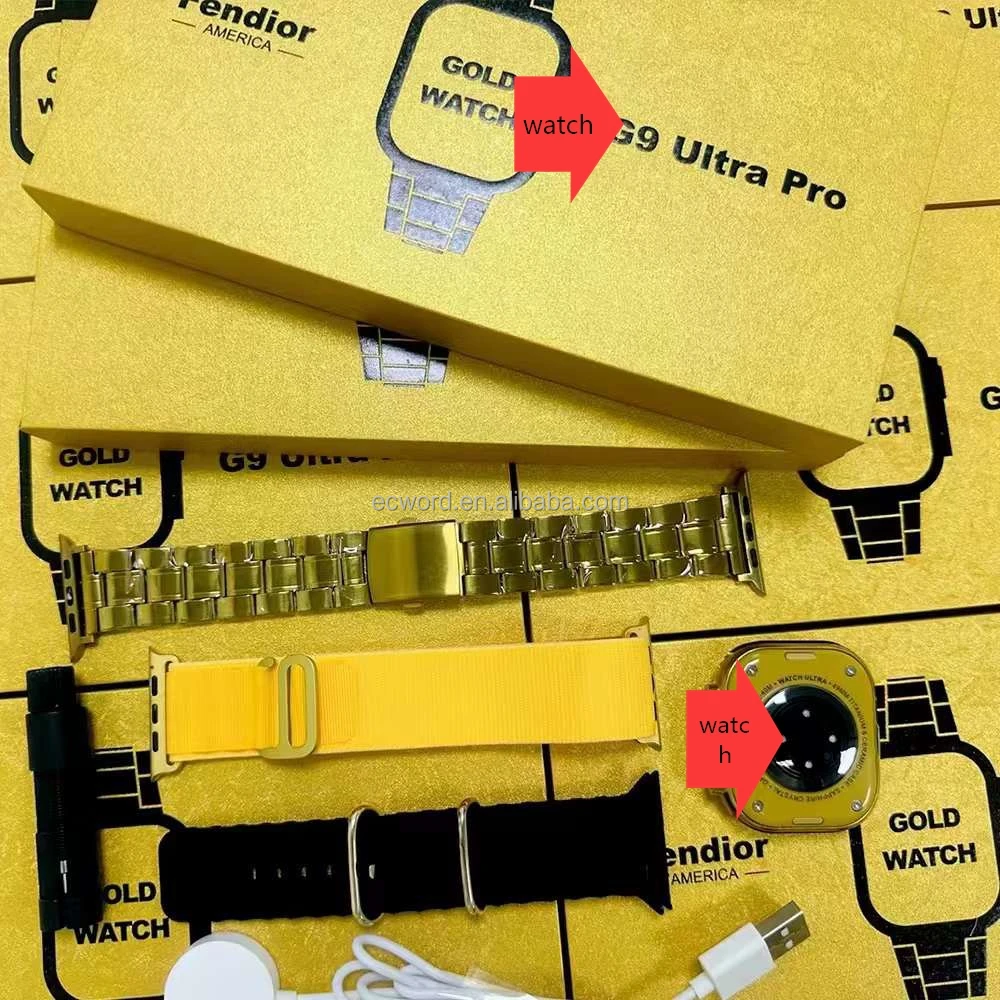 G9 Ultra Pro Smartwatch G9 Ultrapro 3 Straps Watch Series 8 Reloj ...