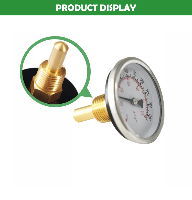 Boiler Bimetal Thermometer 0/120 C - Precision & Durability