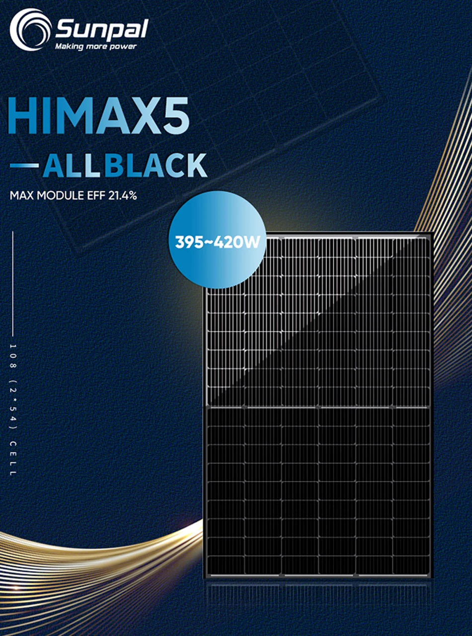Sunpal All Black Monocrystalline Solar Panels - 450W-600W
