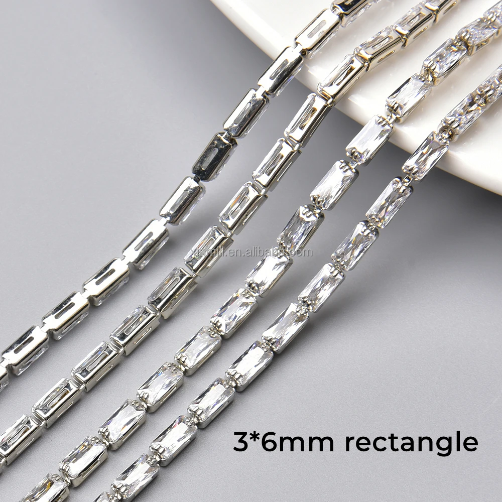 Super Shiny Rhinestone Trim Silver Base Zircon Teardrop Crystal Claw ...