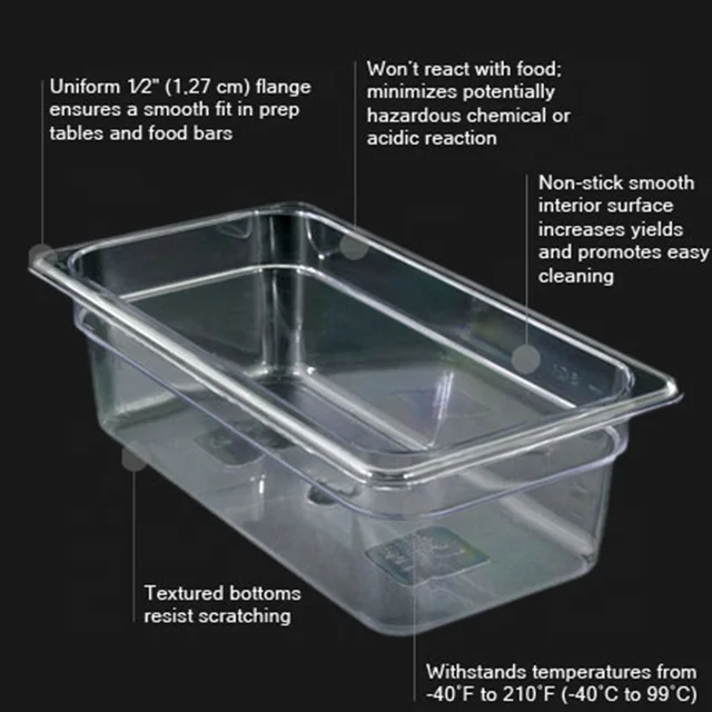 Durable Food Storage Containers - Polycarbonate & Polypropylene