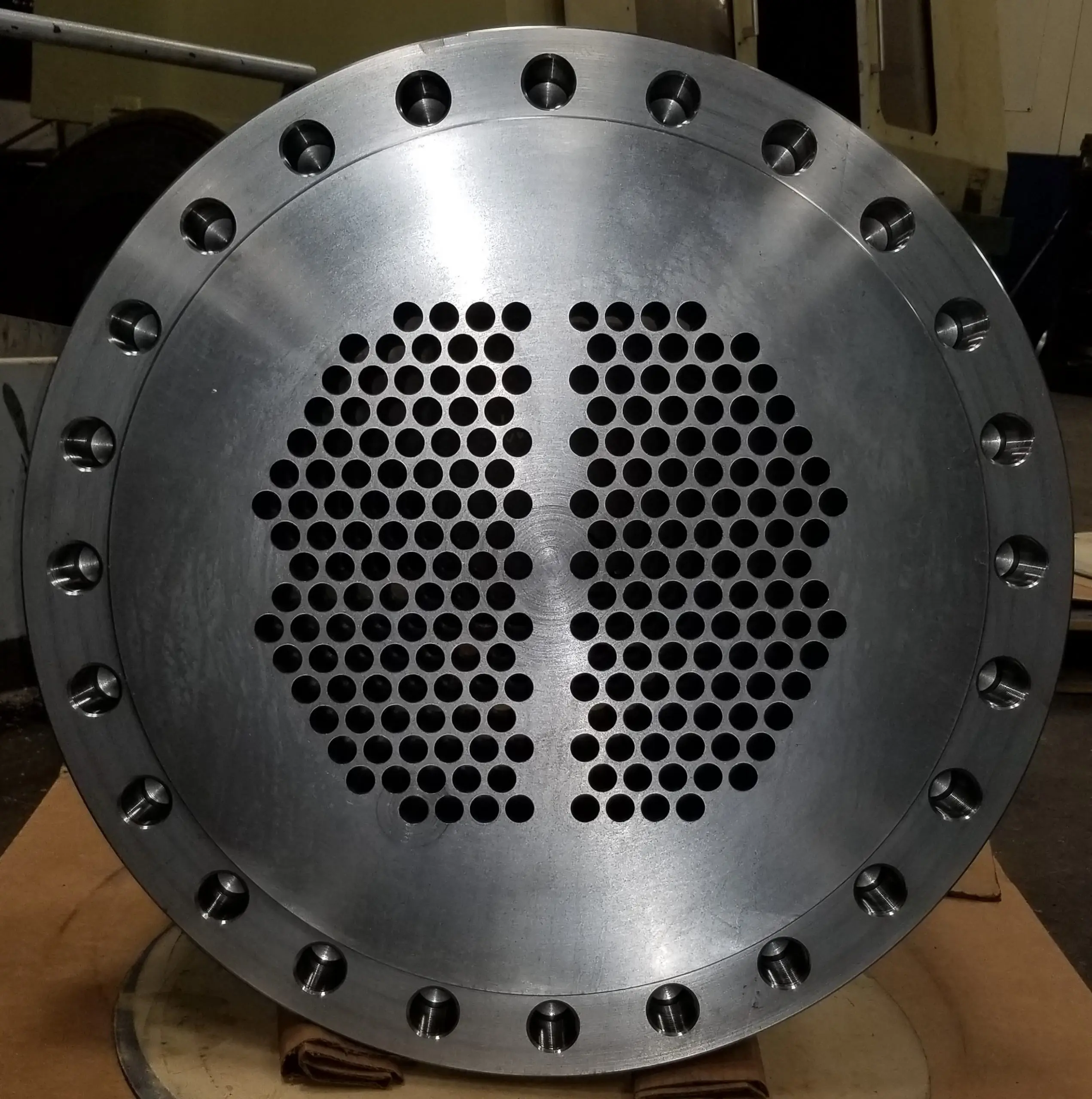 Heat Exchanger Boiler Forged Hole Drilling Flange Tube Sheet Plate ...