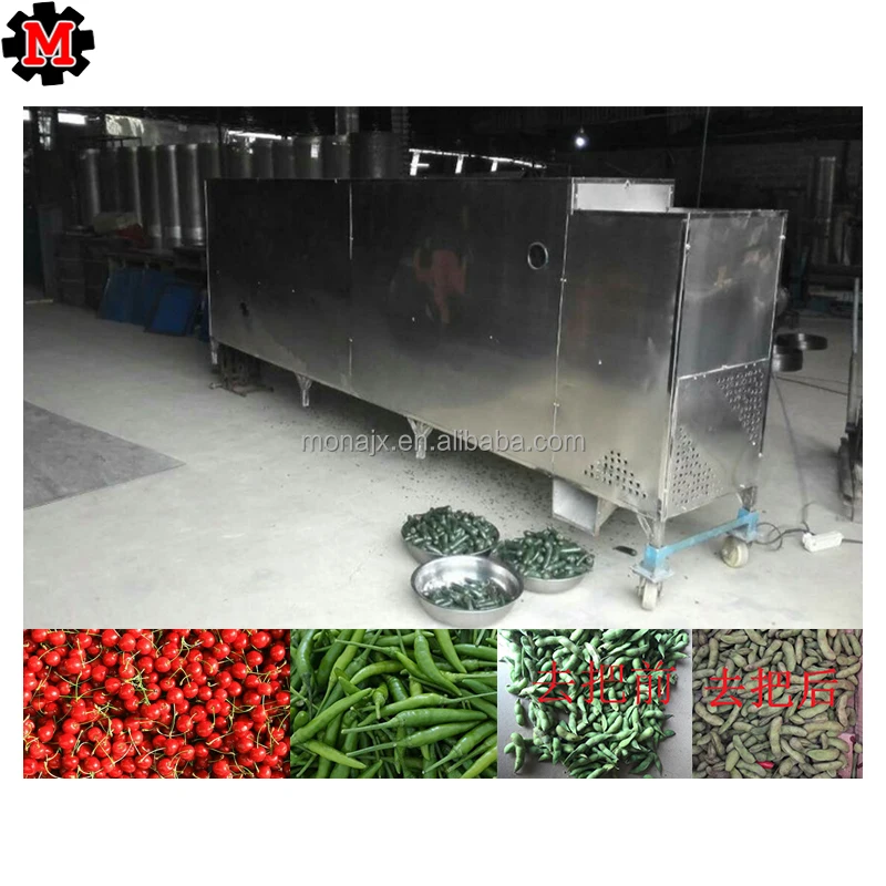 Stainless Steel Chili Stem Cutting Machine - High Efficiency