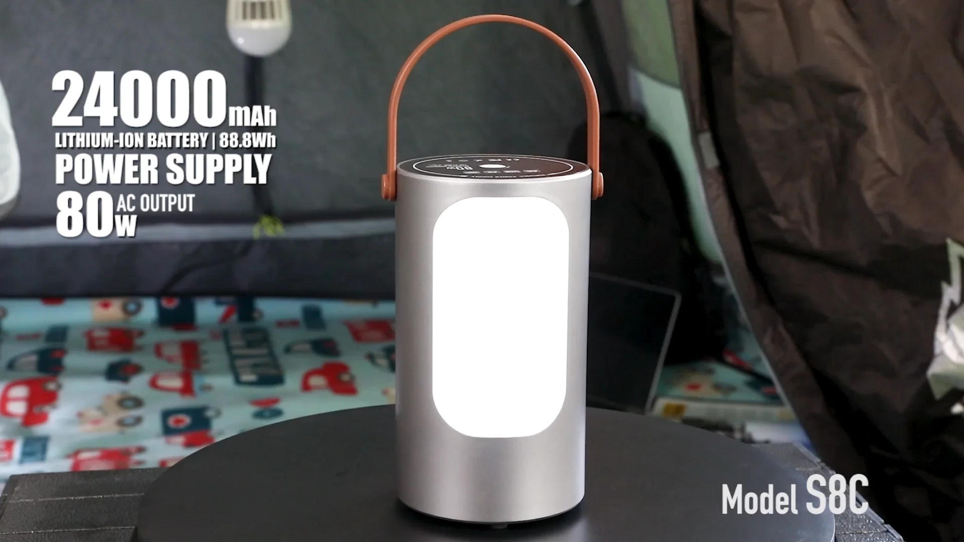 80w Mini Solar Portable Generator 22500mah 100v Portable Power Station ...