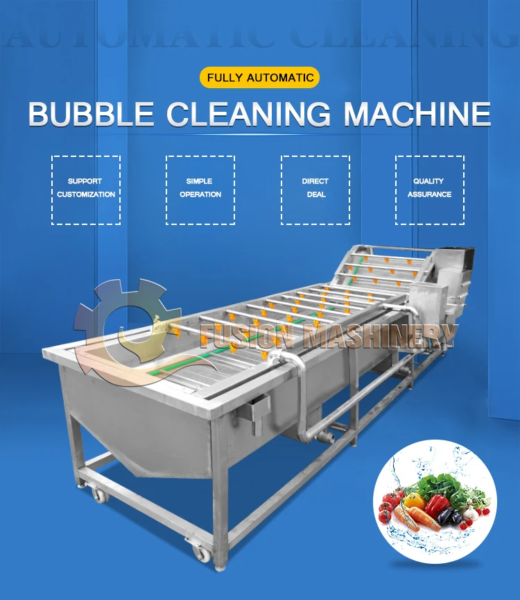 Bubble Washing Machine for Efficient Fruit & Veg Cleaning