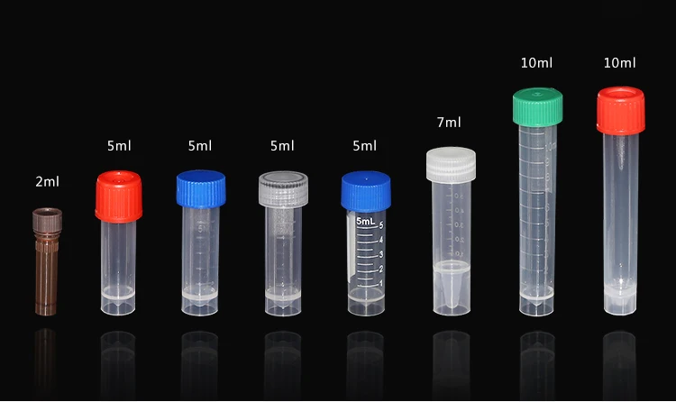 Laboratory Sterile Cryogenic Vials 2ml Cryovials For Liquid Nitrogen ...