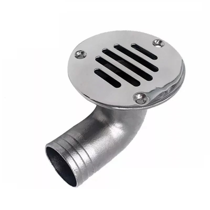 90 Degree Stainless Steel Marine Hardware Floor Deck Cockpit Drain ...