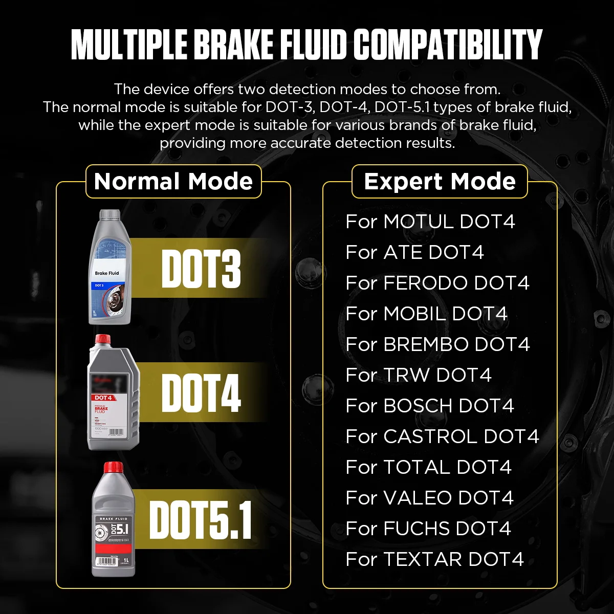 AUTOOL AS502 Electronic Brake Fluid Tester - Reliable & Portable