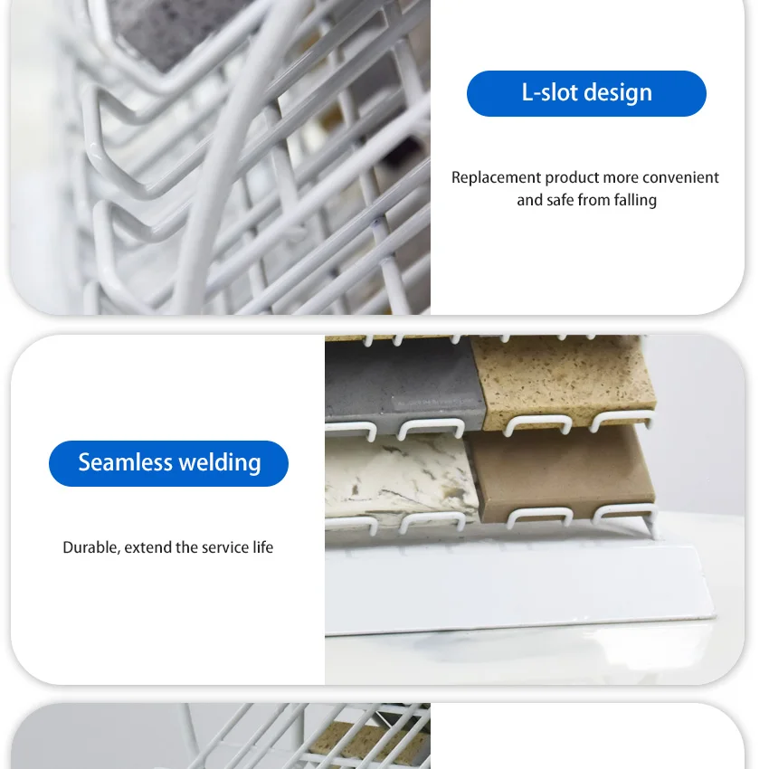 Display Racks Tile Design Metal Slab Tile Floor Display Stand Rack ...