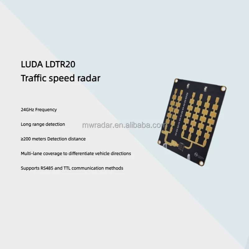 Millimeter Wave Radar Sensor 24GHz 200m Long-Distance Speed Measurement ...