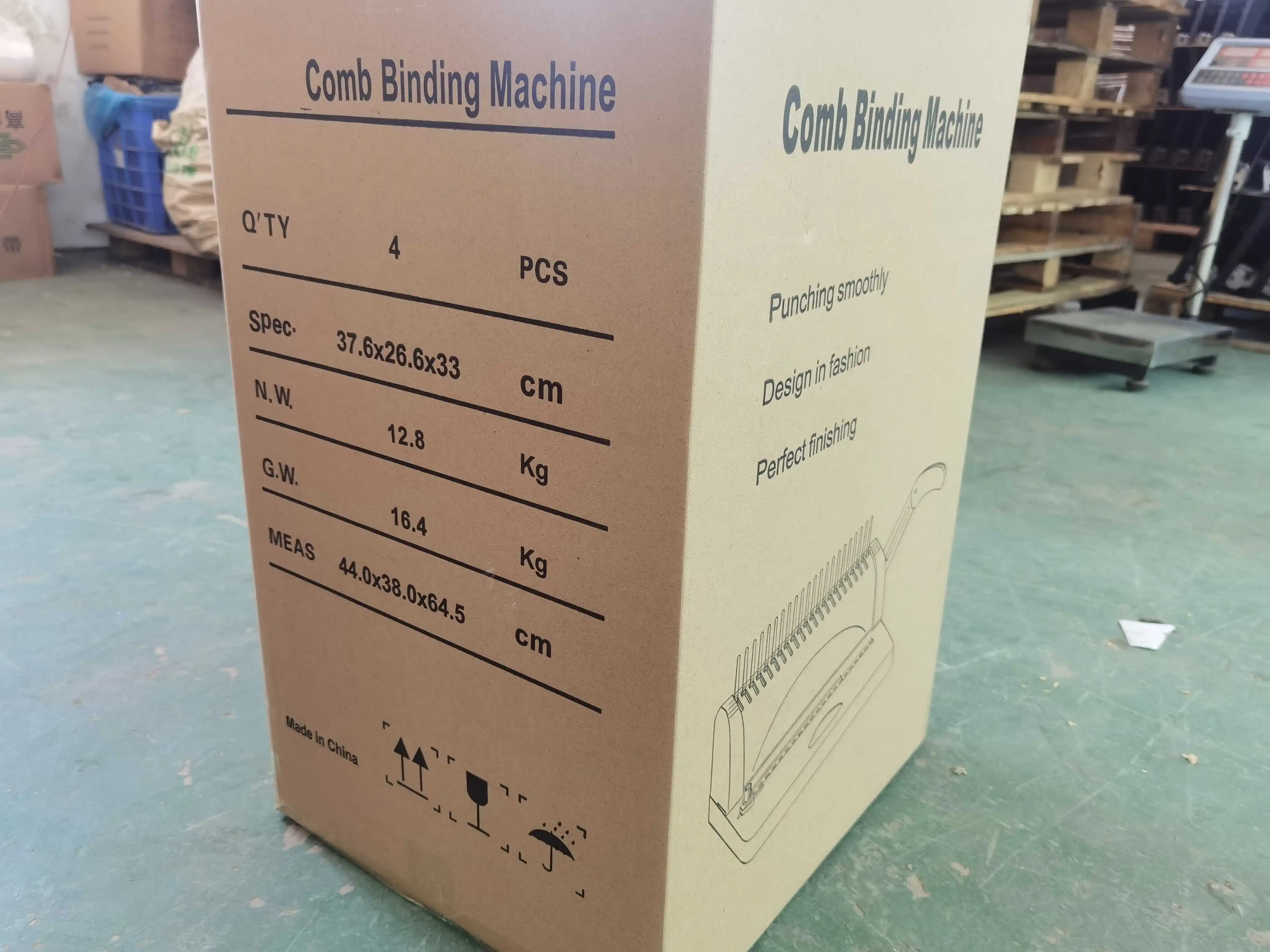 Factory 4:1 Plastic Spiral Coil Book Binding Machine 46 Holes Coil ...