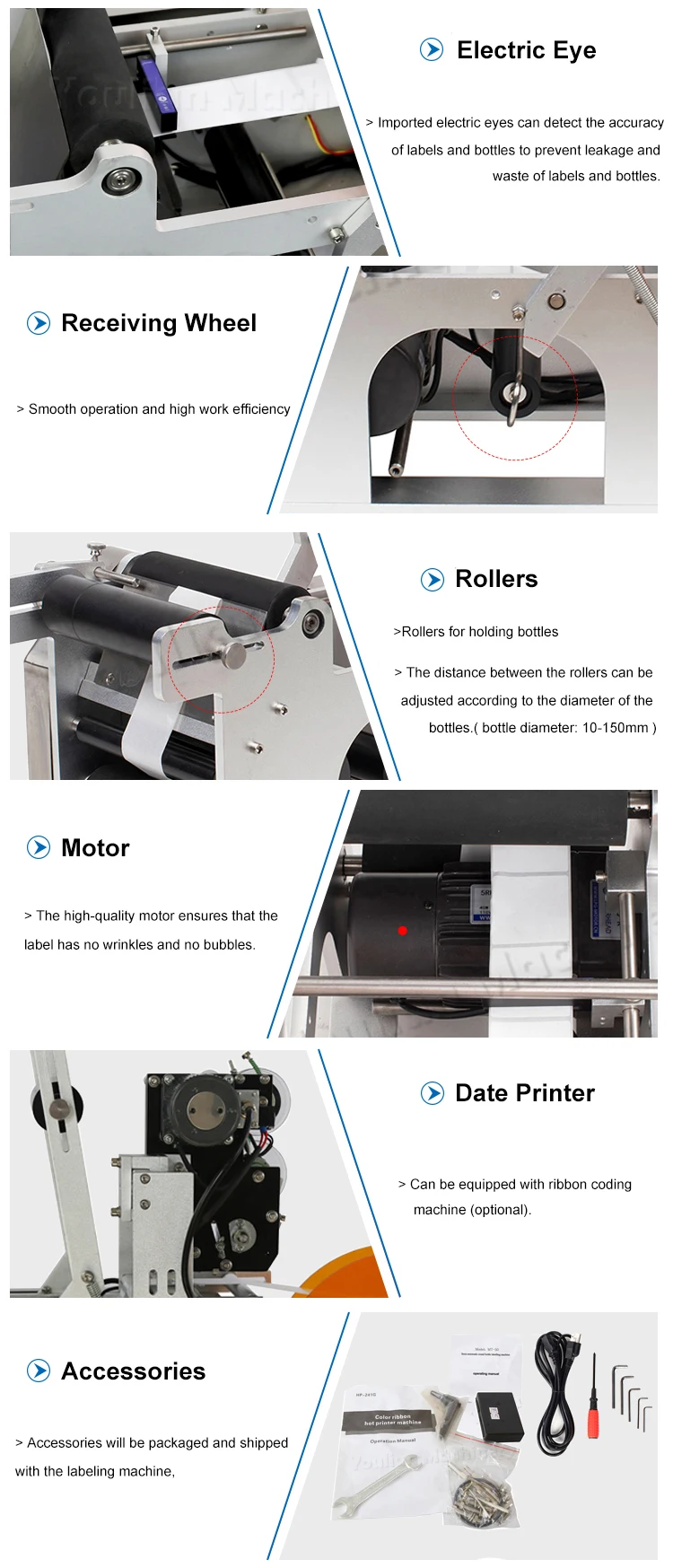 MT-50B Desktop Manual Sticker Bottle Labeler - Precision & Efficiency