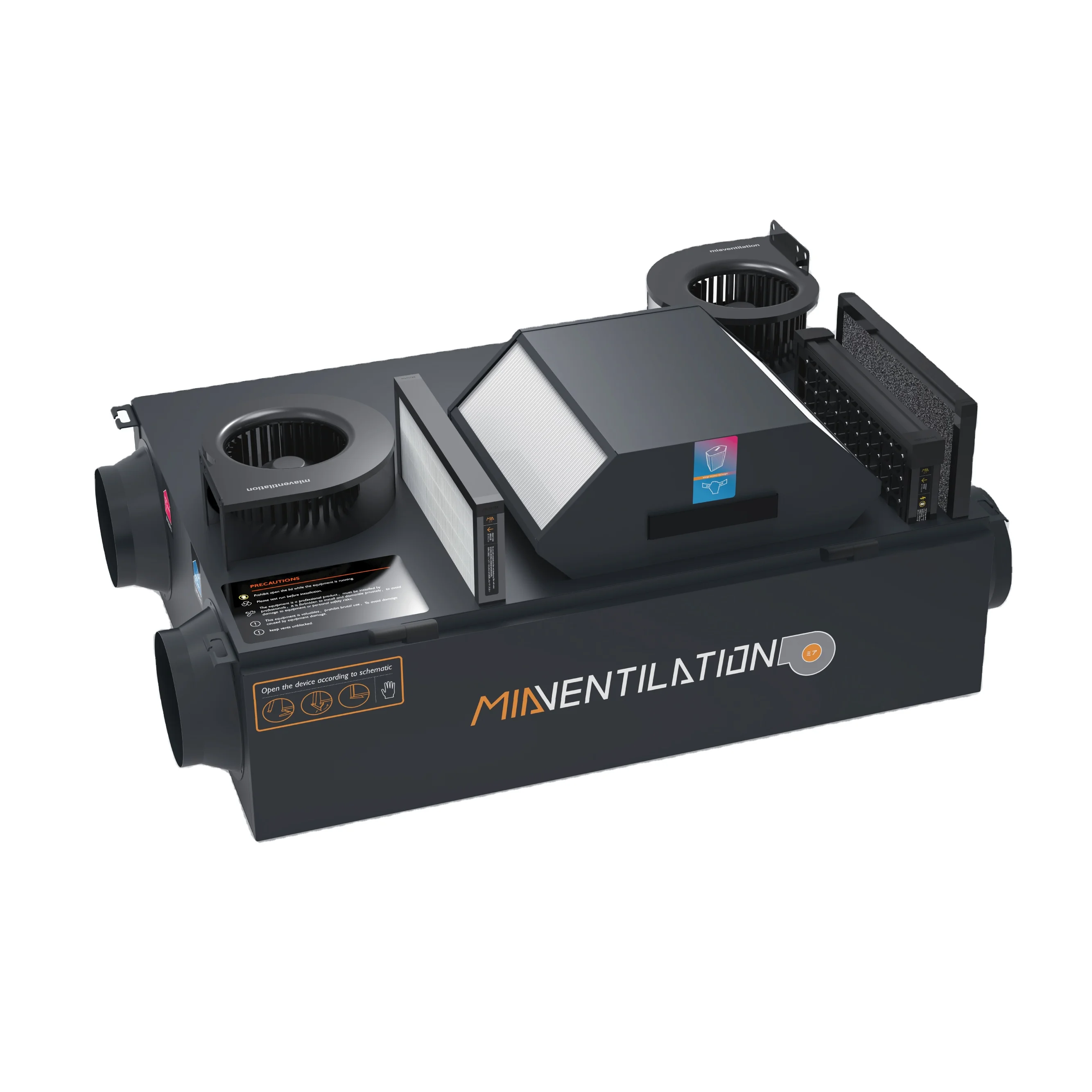 6000cmh Mia Hrv Erv Fresh Air Ventilation System Ventilation Blower Fan ...