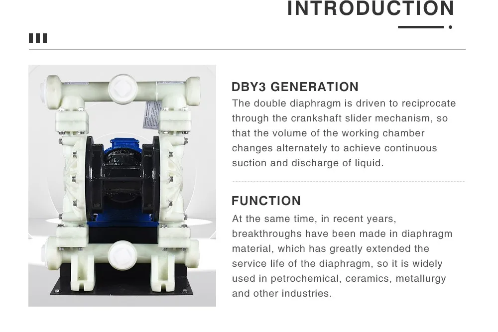 DBY3-50S electric diaphragm pump_Electric Diaphragm Pumps_GODO PUMPS