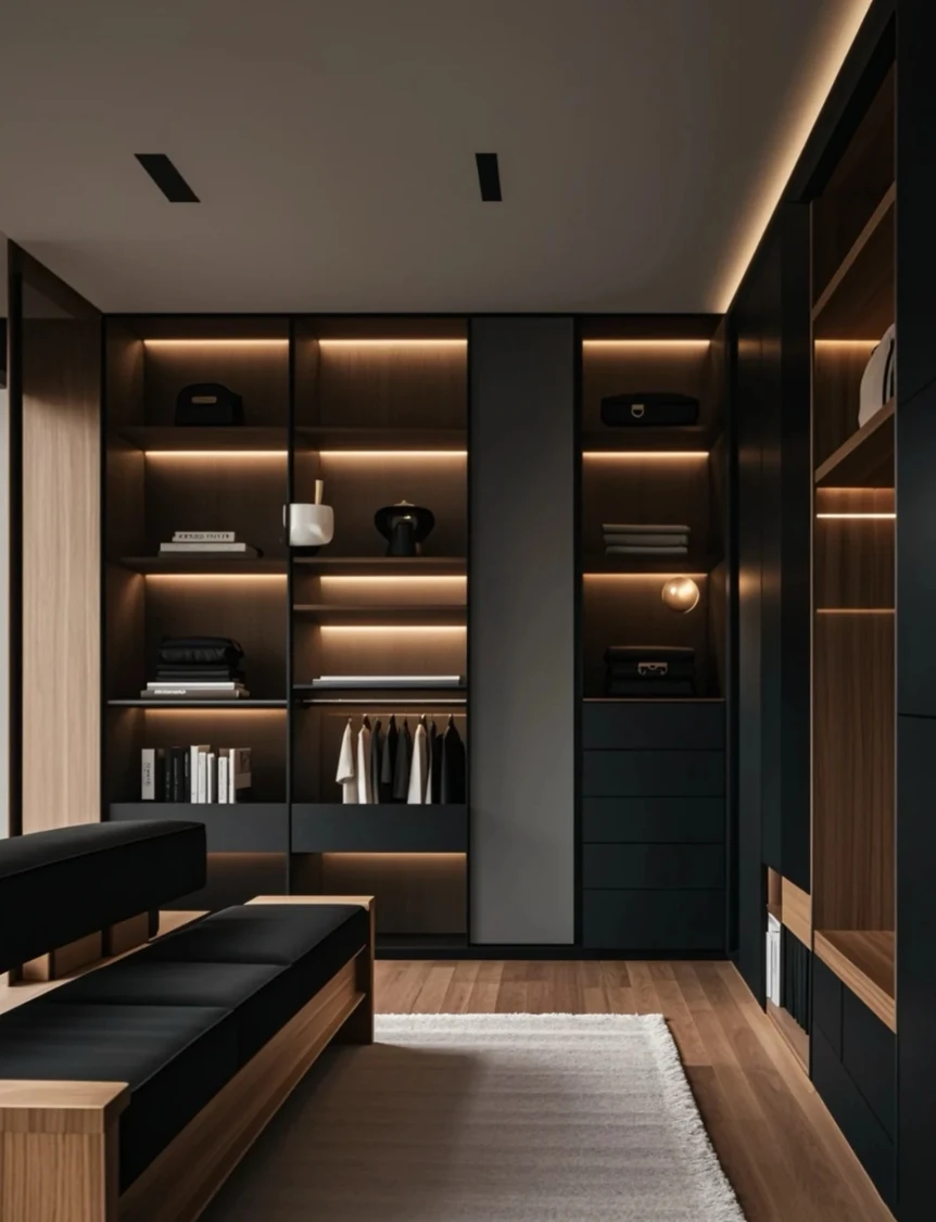 Luxury Modern High Quality Wooden Custom Size Furniture Easy-to-Assemble 4-Drawer Wardrobe ...