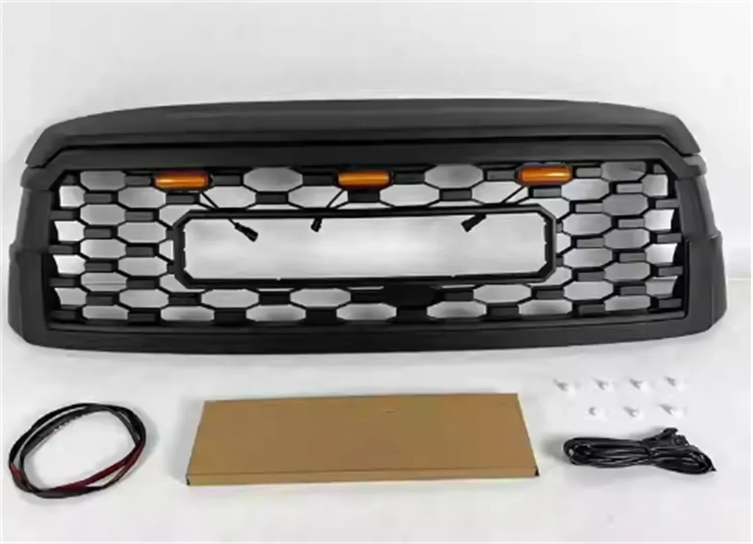 Car Front Bumper Grill Radiator Grille Racing Grill With Led Turn ...