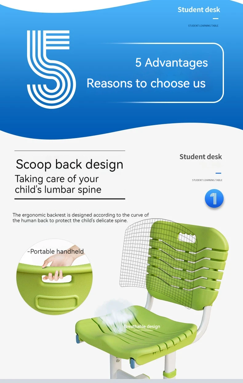 Abs Plastic School Furniture Classroom Table And Chair Set For Primary ...