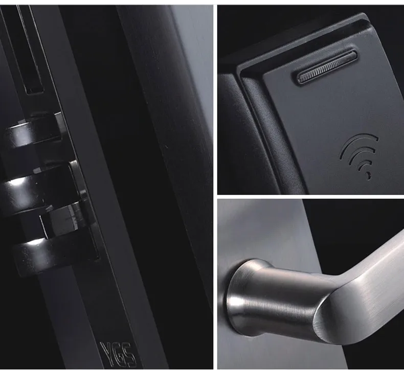 Ygs Smart Rfid Card Encoder Electronic Door Handle Lock Hotel Door ...