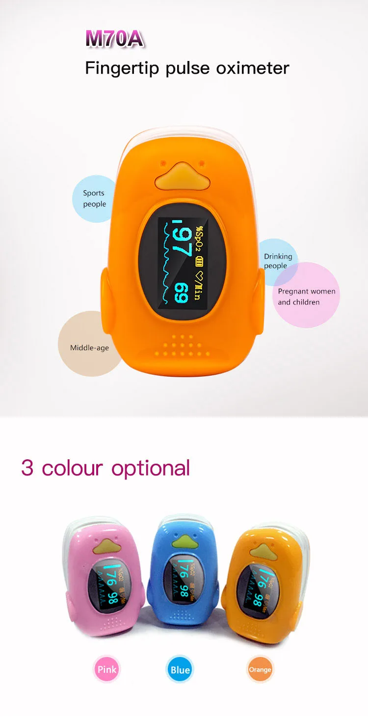 Portable Children Oxygen Monitor Paediatric Finger Pulse Oximeters ...