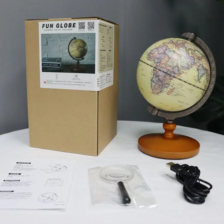 World Globe Illuminated Ar Globe With Stand Educational Led Augmented ...