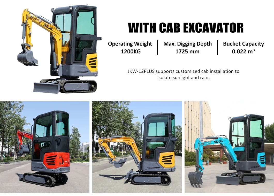 Kubota Engine Excavator Micro Digger Excavators 1 Ton EPA/CE/EURO 5 ...