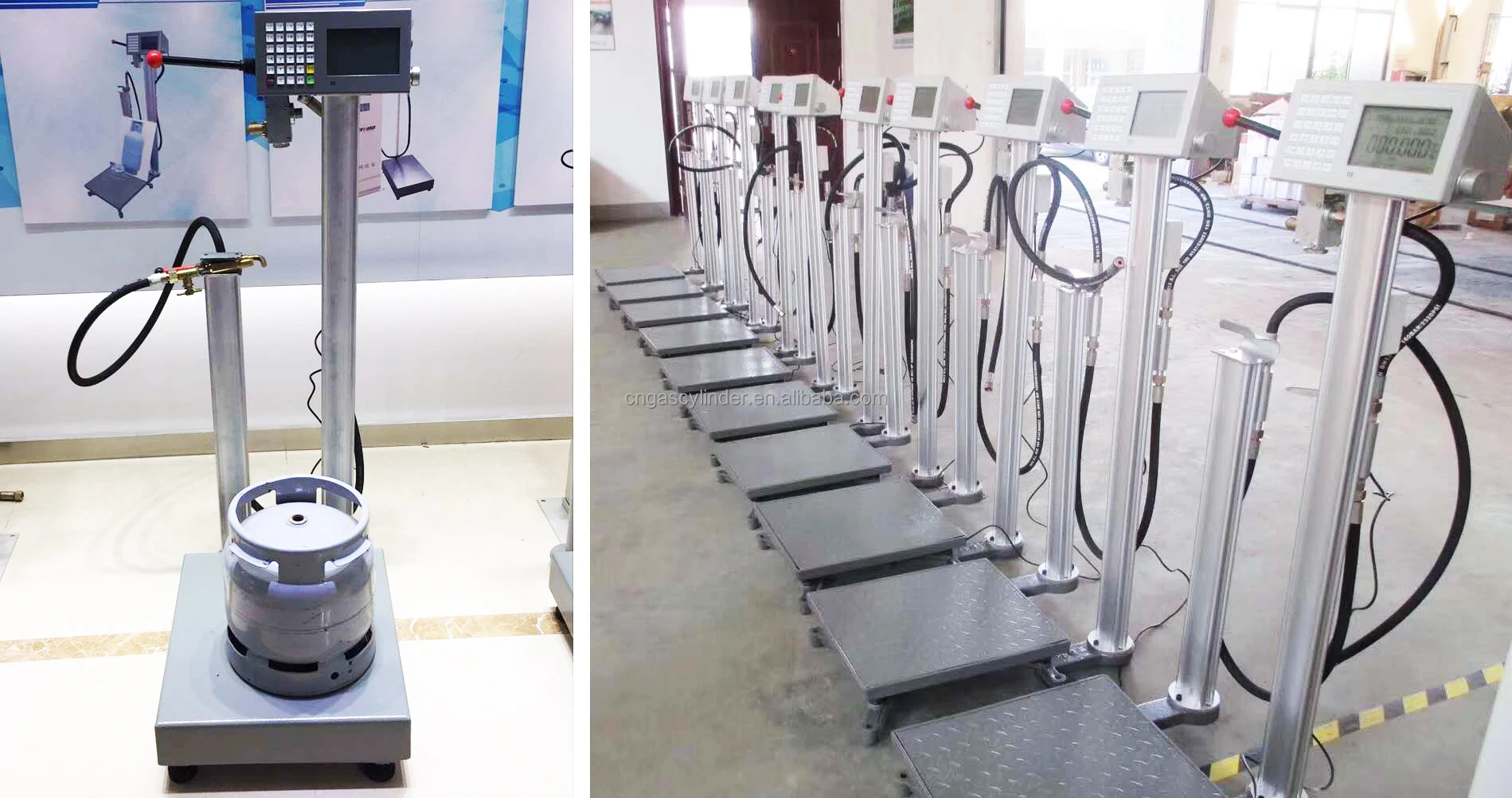 Propane Storage Tanks Lpg Gas Cylinder Filling Line Weight Scale Lpg ...