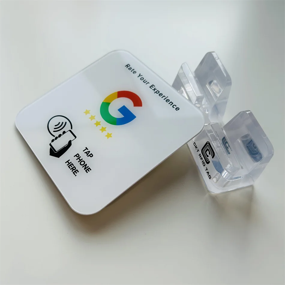 90*90mm NFC Google Review Acrylic Table Sticker Tag Plates 213 215 for ...