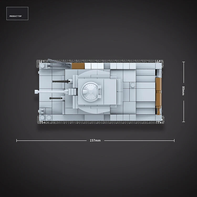 Military Building Blocks Model Set Wwii Tank German Lt-38 Military ...
