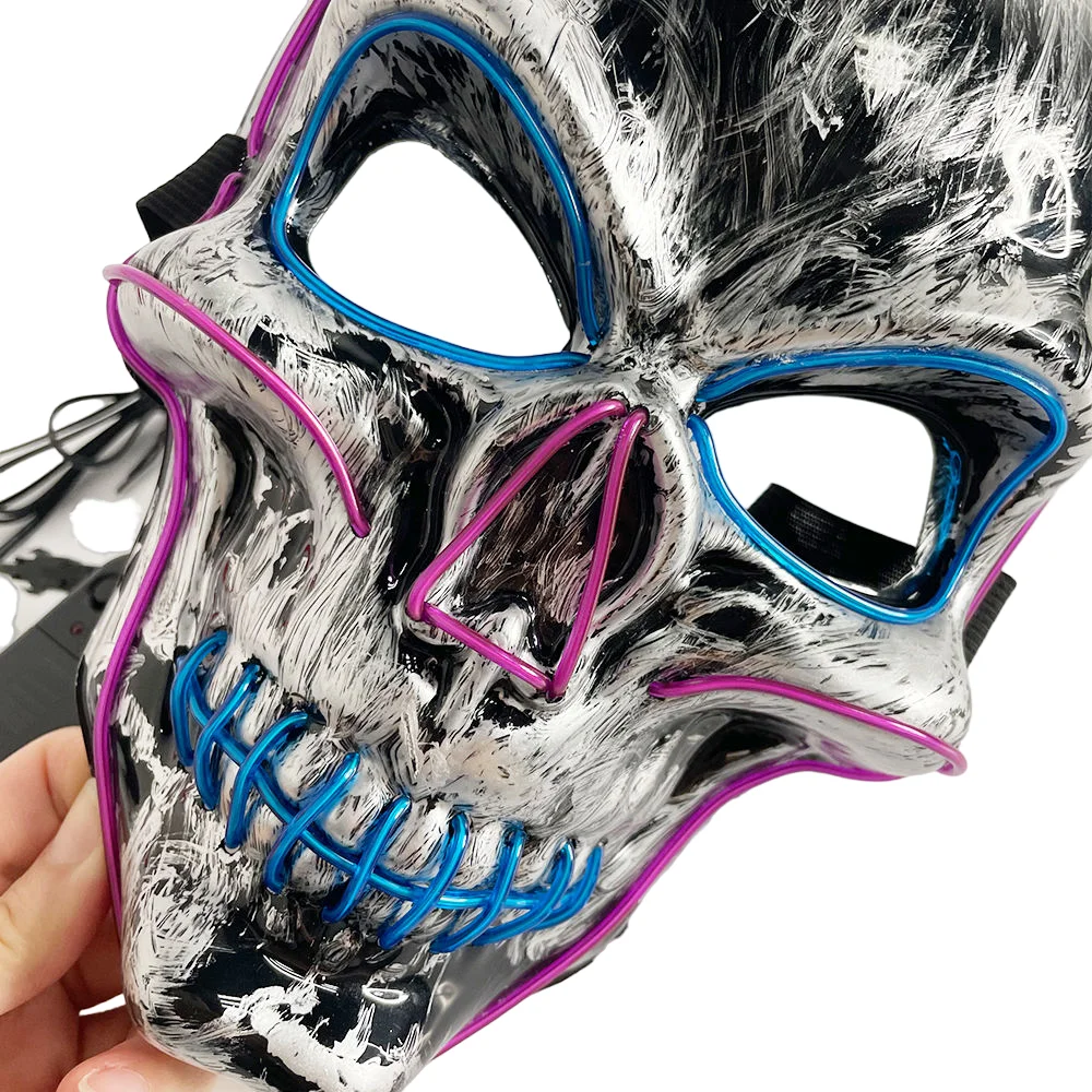Scary LED Skeleton Mask - Perfect for Halloween Cosplay