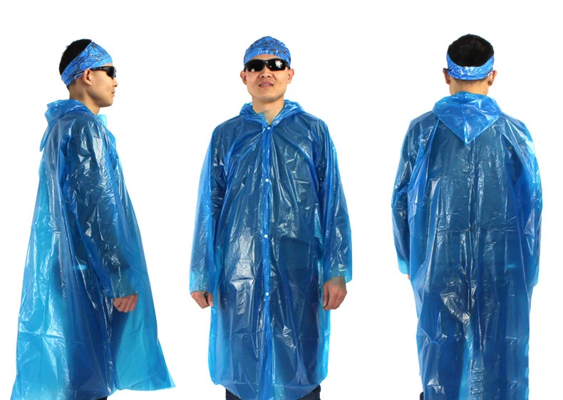 Dd893 Portable Disposable Poncho Raincoats For Men Women Rain Poncho ...
