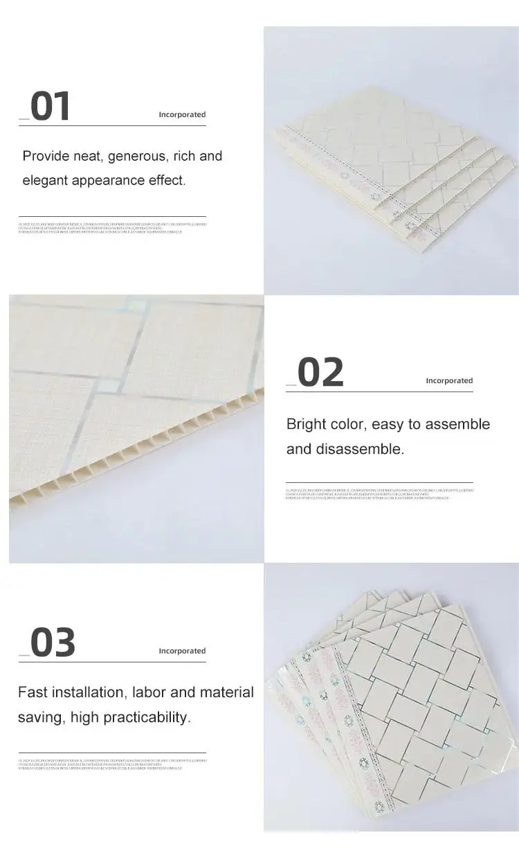 Customized Commercial Pvc Laminated Ceiling Wall Panel Board For Indoor ...