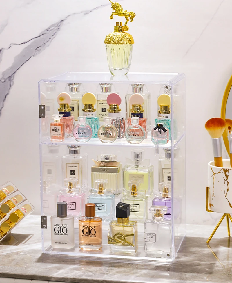 New Arrival Clear Acrylic Perfume Bottles Display Holder Stand ...