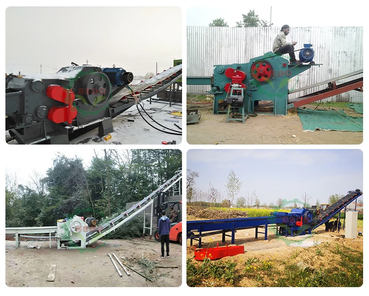 12-15ton/h Industrial Palm Wood Chipping Machine for Paper Pulp Making ...