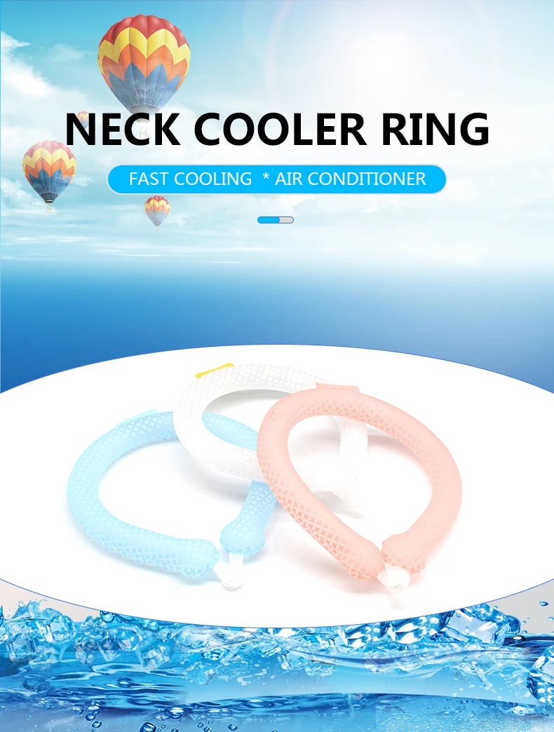 Oem Tpu + Pcm Reusable Neck Cooler Ring Tube Summer Outdoor Excellent ...
