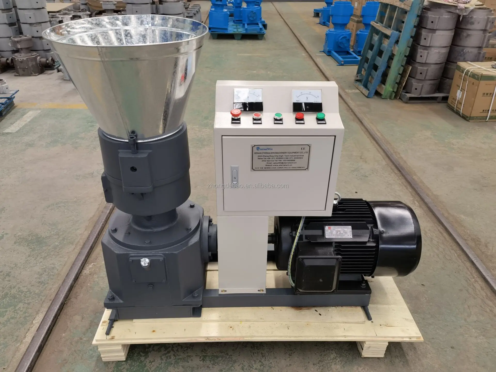 1 T/H Granular Organic Fertiliser Pellet Mill for Animal Chicken Manure ...