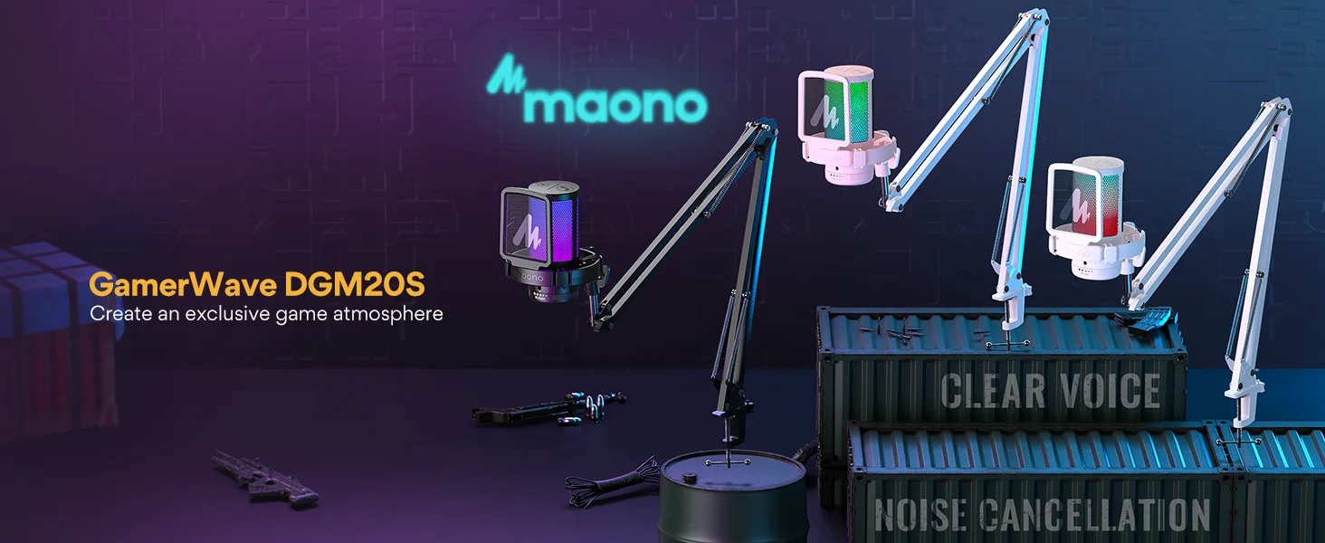 Maono DGM20S - Professional Gaming Microphone for Live Streaming