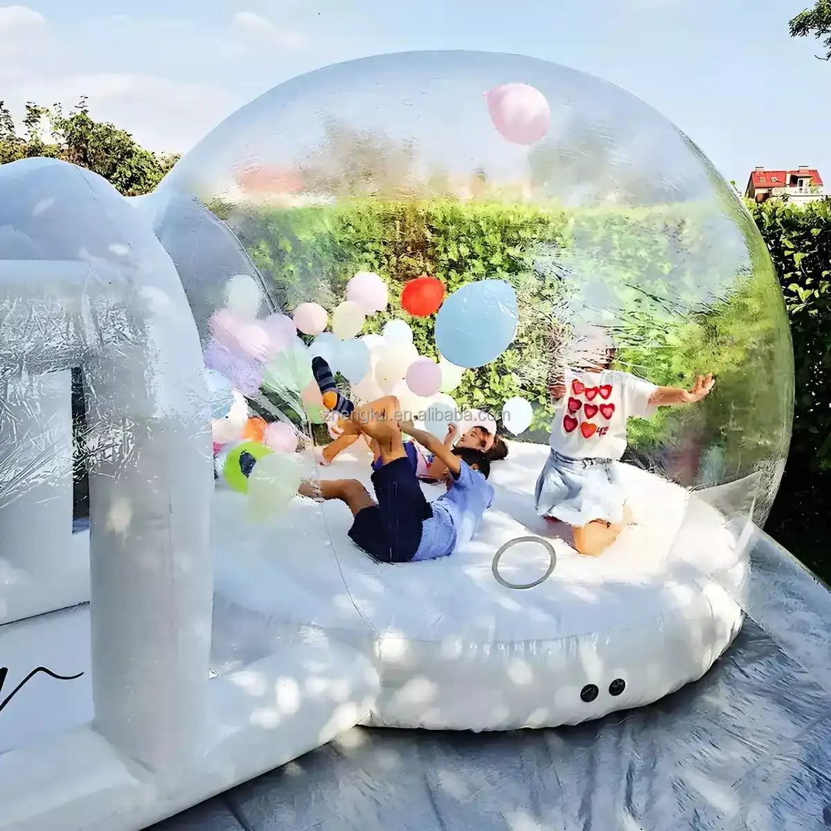 High Quality Bounce Bubble Dome House Inflatable Bubble Balloon House With Jumping Mattress For ...